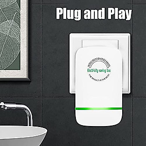 LELE MENG COW Household Power Saver, 2023 New Power Saver Save Power Electricity Saver, Power Save Device Electricity Saving Box Household Office Market Device Electric US Plug (2Pcs)