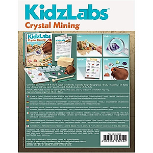 4M Kidzlabs Crystal Mining Kit, DIY Science Kit - Dig for gem Stones, For Boys & Girls Ages 5+