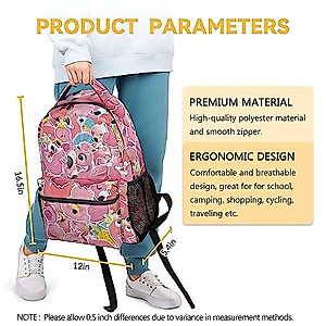 KNOWPHST Flamingo Backpacks for Girls - 16 Inch Cute Backpack for School - Pink, Large Capacity, Durable, Lightweight Bookbag for Kids Travel