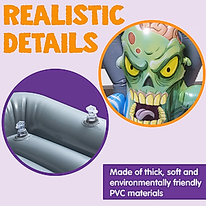 JOYIN Novelty Inflatable Zombie Happy Halloween Drink Cooler Party Beverage Holder, (25"x 34"x 32" Approximate Inflated Size) for Indoor Outdoor Home Halloween Birthday Party Decorations