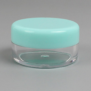 5g Travel Containers for Cosmetics and Skincare - 4 Clear Jars with Lids and 1 Cream Stick - Leakproof, Durable and TSA Approved