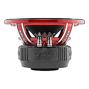 DS18 PRO-HY6.4B 6.5" Hybrid Mid-Range Car Audio Loudspeaker with 1" VC Built-in Compression Driver Horn and Water Resistant Cone 450W Max 225W RMS 4 Ohms (1 Speaker)