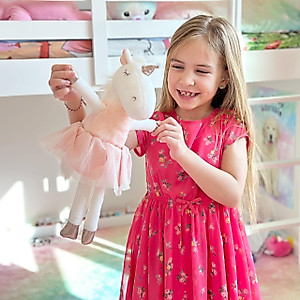Laila and Lainey Plush Ballerina Unicorn - Soft Stuffed Animal for Girls