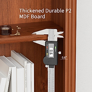 VICTONE 5-Shelf Bookcase, Wooden Standing Rack Book Storage Shelves Furniture Selection for Living Room, Bedroom, Home Office (Cherry)