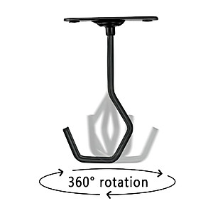 FFQ Banana Hook Hanger,Banana Hook Under Cabinet to Keep Bananas Fresh,Banana Hanger Under Cabinet Black,Metal Banana Hanger,NO Foldable