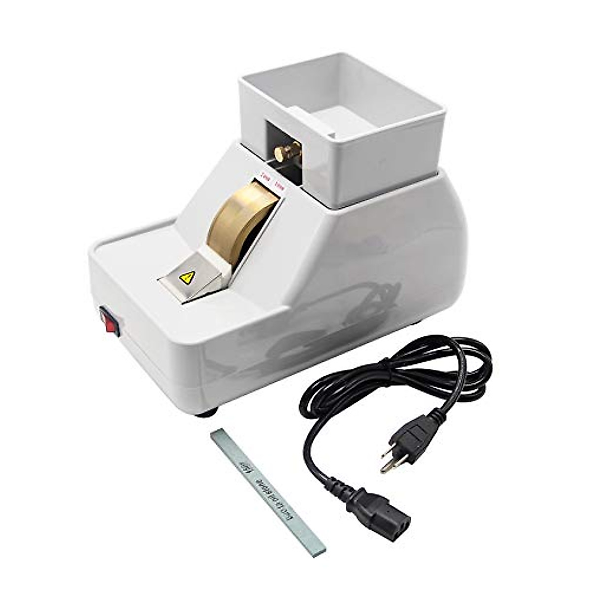 Huanyu Manual Optical Lens Edger Hand Mill Edging Machine Processing Grinder Grinding Machine Milling Machine, Rough & Fine & V Shape Groove (110V)