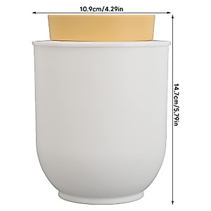 Ice Ball Maker, 4 Inch Round Ice Cube Mold with Multi Layer Design, Crystal Clear Ice Sphere Tray for Whiskey Cocktail Brandy Bourbon (Yellow)