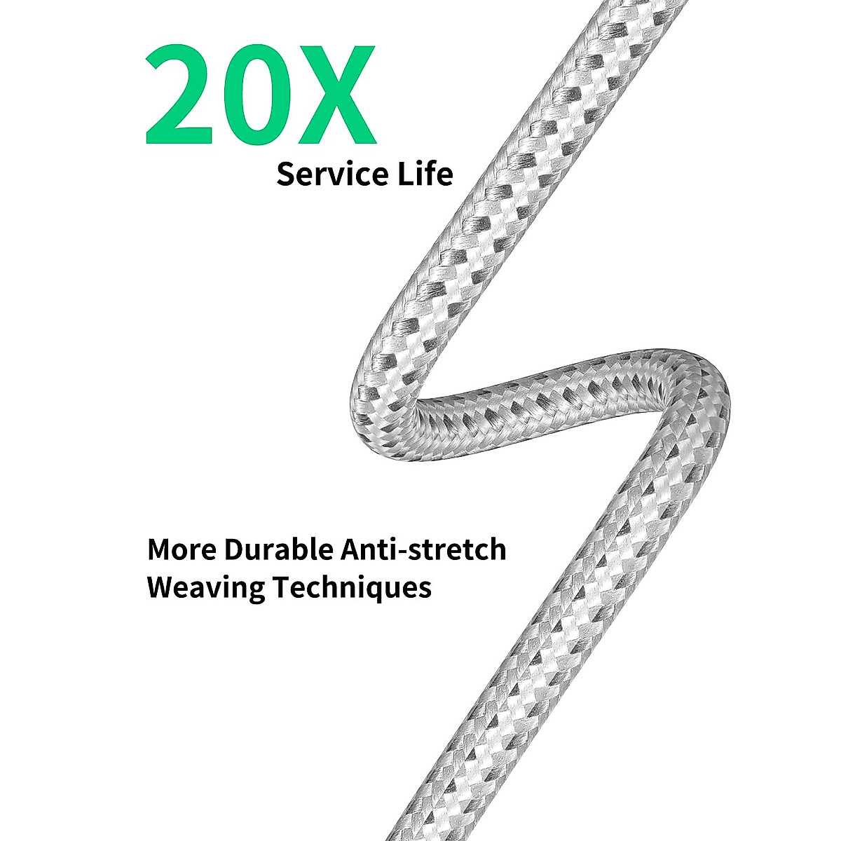 2 FT iPhone Charging Cable (3Pack, Braided) USB A to Lightning Cable 2FT iPhone Charger Cord for Car 2 Foot Short Lightning Cable for Apple iPhone 14 13 12 11 Pro Max Mini 10 8 7 Plus XR XS, AirPods