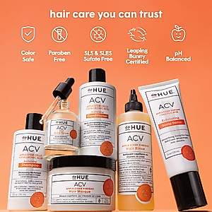 dpHUE ACV Soothing Shampoo, 8.5 Fl Oz - Sulfate Free Dry Scalp Shampoo For Color Treated Hair With Apple Cider Vinegar, Ginger Root, Lavender and Aloe