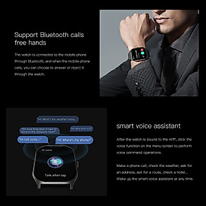 Loluka Smart Watch for Men 2.01" HD Screen Smartwatch Make Phone Calls Message Reminder 100+ Sport Modes Heart Rate Fitness Watch iOS Android Step Calorie Counter Custom Dial