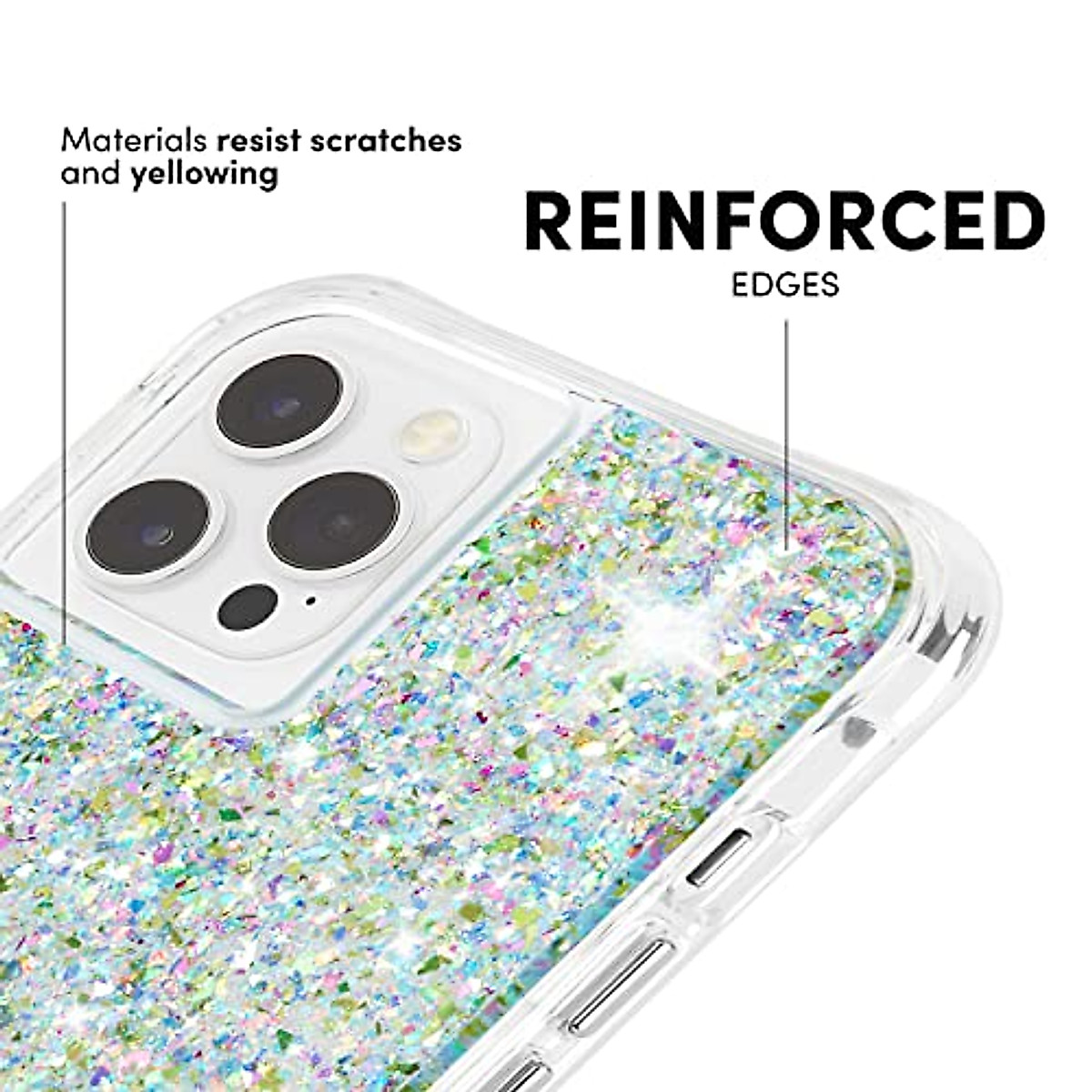 Case-Mate - TWINKLE - Case for iPhone 12 Pro Max (5G) - 10 ft Drop Protection - 6.7 Inch - Confetti
