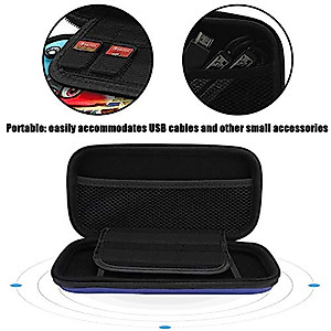 Uxsiya Game Console Protective Case, 1 pcs EVA Hand Strap Fashion Appearance Game Console Bag Anti to Collision,Anti to Fall for Travel for Women for Outdoor for Men(Blue)
