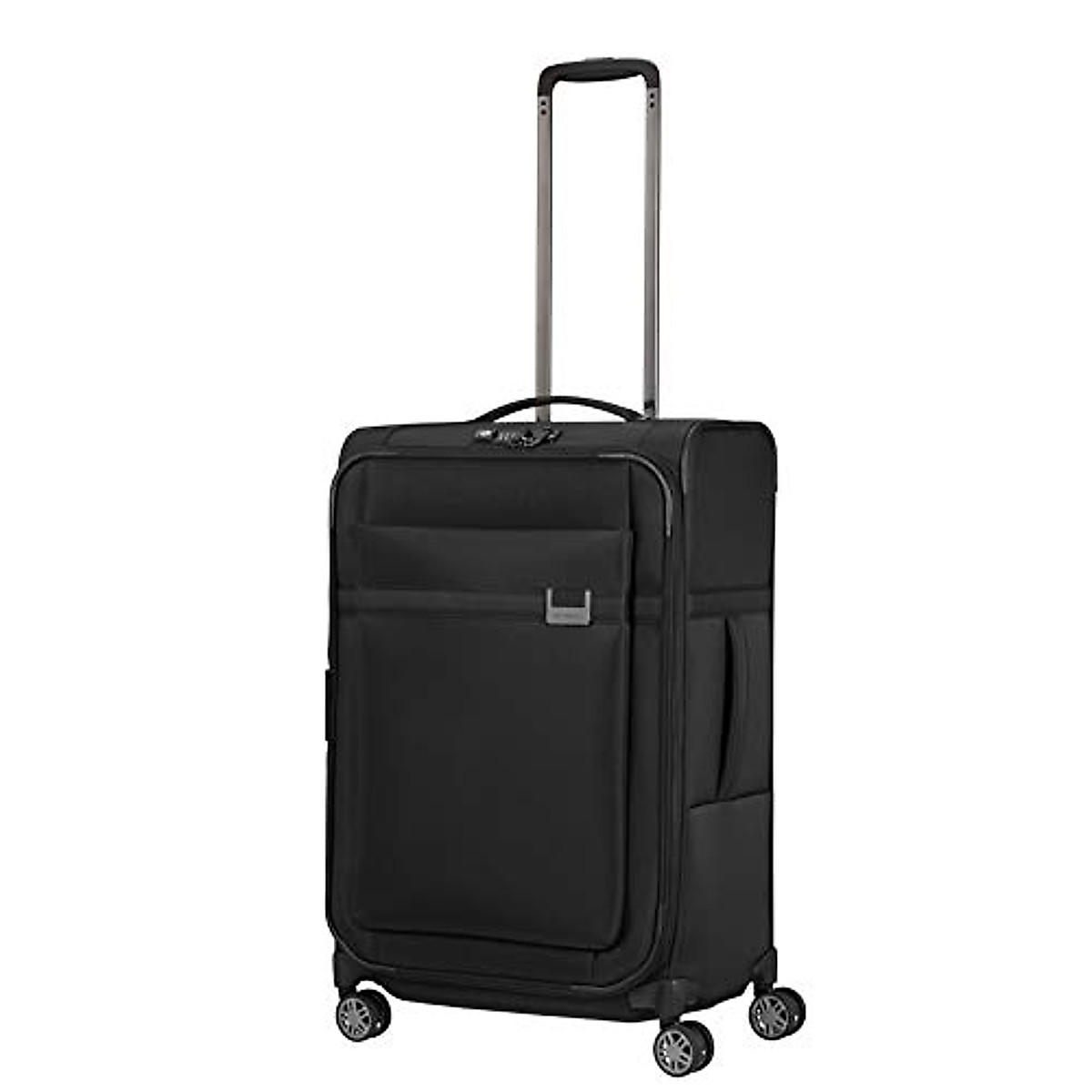 Samsonite Airea Luggage- Suitcase, Spinner M Expandable (67 cm - 81.5 L), Black (Black)