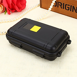 VGEBY Waterproof Box, Outdoor Waterproof Shockproof Storage Box with Foam Floating Survivor Small Waterproof Box