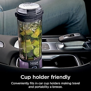 Ninja Blast Portable Blender, Cordless, 18oz. Vessel, Personal Blender for Shakes & Smoothies, BPA Free, Leakproof Lid & Sip Spout, USB-C Rechargeable, Dishwasher Safe Parts, Metallic Purple, BC151PL