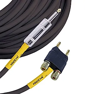 ploYnk Professional Audio Speaker Cable - 12 Gauge (50 ft, 1/4" to Banana)