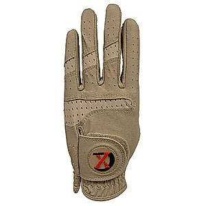 XEIRPRO Premium 4 Pack All Weather Golf Gloves for Women Worn On Left Hand for Right Handed Golfer- Comfort and Secure Fit Ultra Grip Leather Soft Flexibility (Medium, Beige)