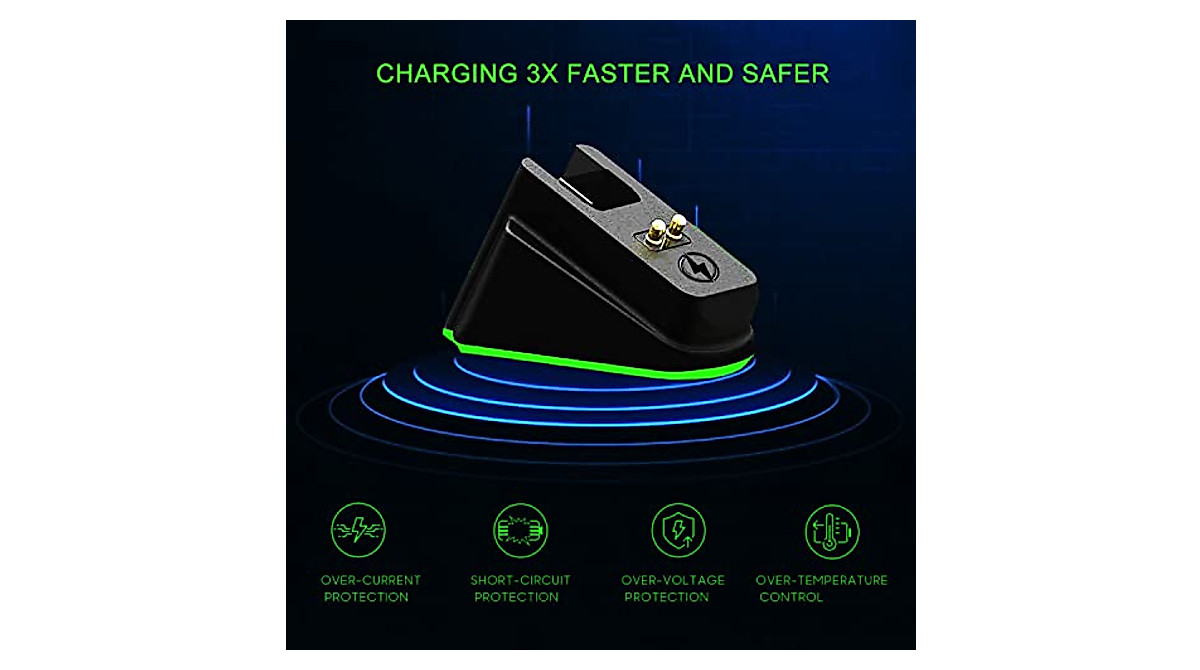 Razer Wireless Mouse Charging Dock - Fast & RGB Lighting