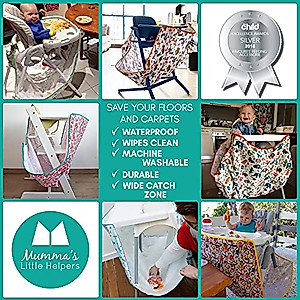 High Chair Food Catcher for Babies & Toddlers, Wipeable & Washable | Mumma's Little Helpers (Lions)