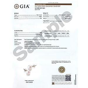 8mm Pearl Earrings 14K Gold White Freshwater Cultured Pearl Stud Earrings for Women - AAAA Quality (yellow-gold, 8.0mm)