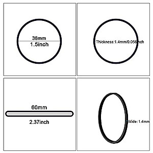 AMUU Rubber Bands 300pcs Black Small Rubber Bands for Office School Home size16 Elastic Band