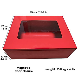 Cabinet for Fire Escape Ladder 2-Story Small | Box for Fire Rescue Stuff | Comes with Hooks for Fire Blanket and Fire Extinguishers - 14 * 11 * 5 inches | External Storage for Emergency Ladder