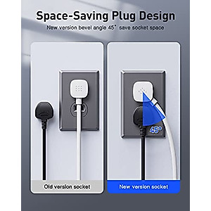 USB C Charger, LDNIO 65W GaN Desktop Charger, 5-in-1 USB C Charging Station with AC Outlet Extender, Surge Protector Power Strip for MacBook Pro/Air, Laptops, iPad, iPhone, Samsung Multiple Devices