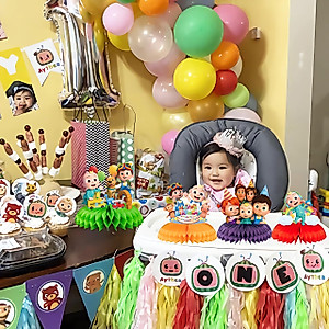 9Pcs Cartoon Melon Birthday Decorations, Melon Birthday Decorations Beehive Centerpiece is suitable for all kinds of birthday party