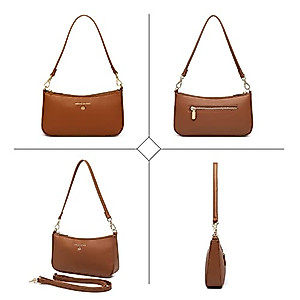 AMELIE GALANTI Small Crossbody Shoulder Bags for women Handbags Purse Underarm pouch with Two Removable adjustable straps