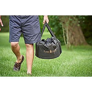 HY-C FG-T Flame Genie Fire Pit Tote, FG-16 or FG-16-SS (17 x 17 x 15 Inches), Black