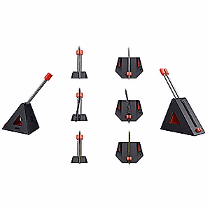 BenQ Zowie CAMADE II Mouse Cable Management Device | Professional Esports Grade Performance | Travel-Ready | Black/Red