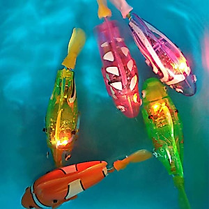 LeMall 5PCS Interactive Robot Swimming Fish Toys for Cat,Best Water Cat Toy for Indoor Cats,Best Kitty Playground,Play Fishing,Moving Battery Included(10pcs)