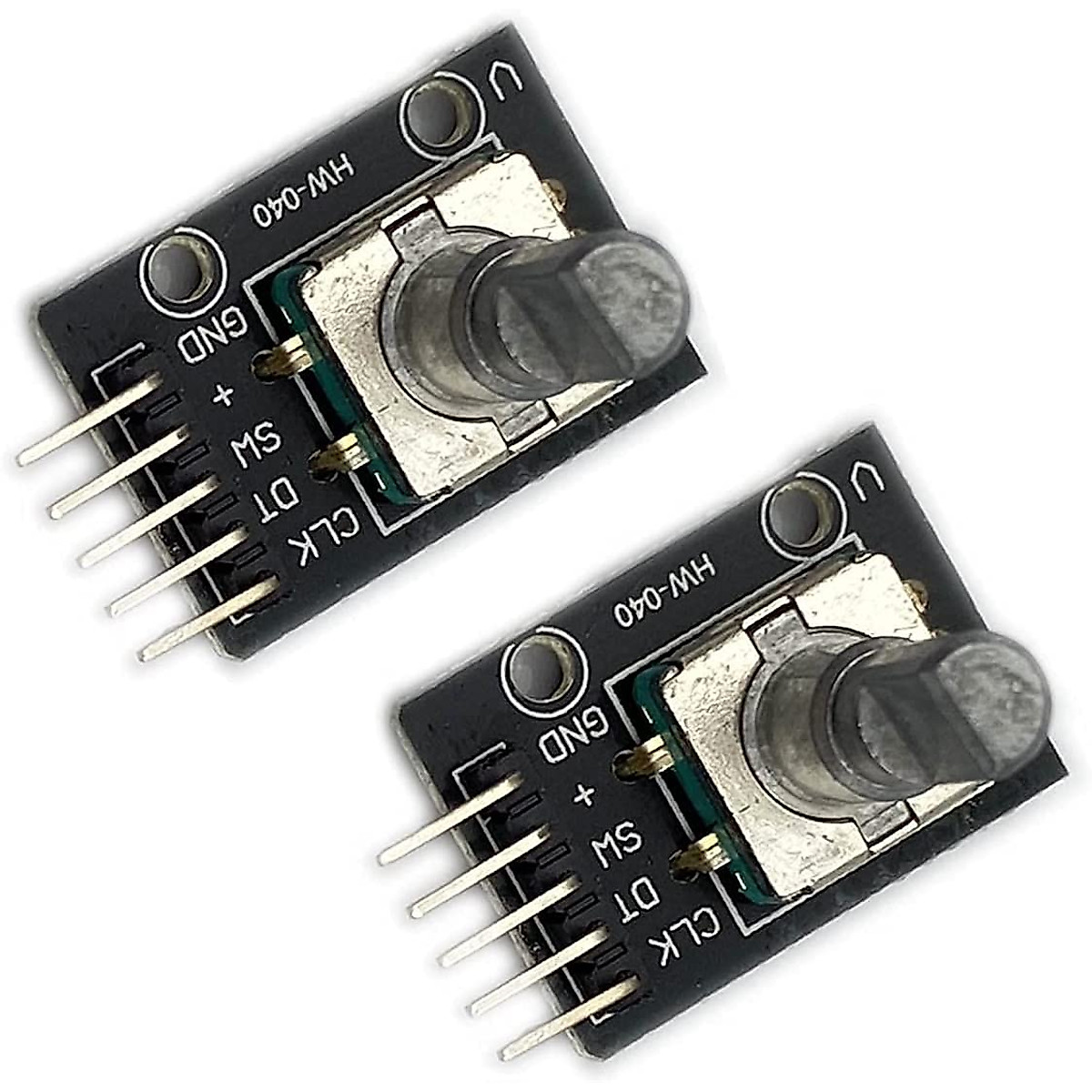 YUNIQUE USA 2 Pieces Rotary Encoder Module KY-040 for Raspberry Pi and Arduino