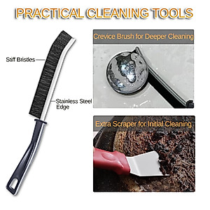 Hard Bristle Crevice Cleaning Brush - 4+1Pcs Multifunctional Gap Cleaning Brush to Clean Narrow Spaces, Corner Cleaning Brush for Bathroom Kitchen Shower Window Grout Tile, Household Cleaning Tools