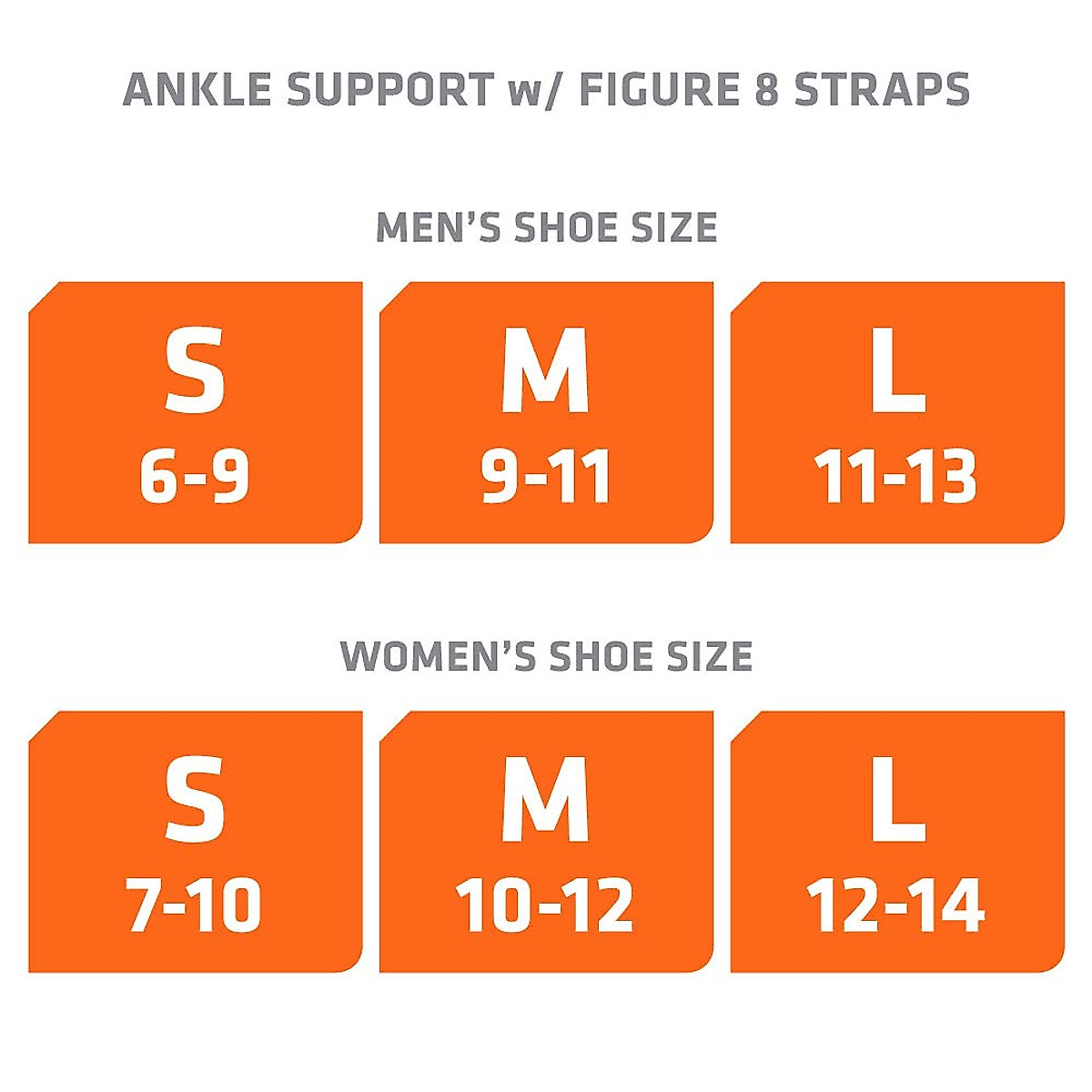 Shock Doctor Ankle Support w/Fig 8 Strap Blk M