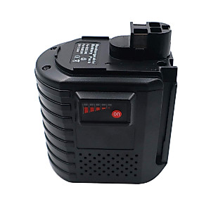 3000mAh Portable Battery BOS24B NiMh Battery 24V Replacement for Bosch 24V Battery BAT019 BAT021 2607335097 2607335163,Black,Small