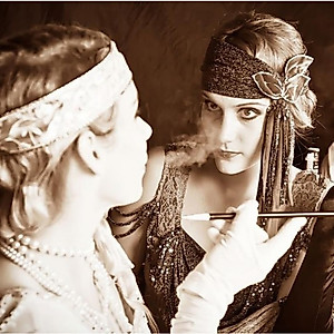 Flapper Pearls 1920s Faux Pearls Pendants Long Fake Pearls Necklace 58"(1piece) for Women Jewelry