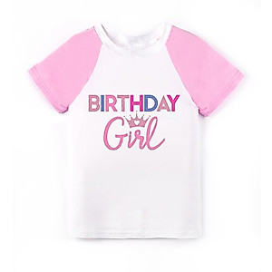 Wild and Happy Birthday Party Shirt with Princess Crown Little Girls, Size 4T
