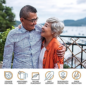 Tranquility TopLiner Disposable Booster Pads, Super (15" x 4.25") Flow-Through Design with Adhesive Strip for Max Absorption, Adult Unisex, 200ct Case