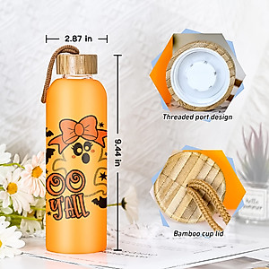 AGH 6 Pack Sublimation Glass Blanks With Bamboo Lid, 26 oz Rose Red Sublimation Cups, 750 ml Sublimation Beer Can Glass, Sublimation Straight Tumblers Watter Bottle for Juice, Soda, Drinks. Diy GIft