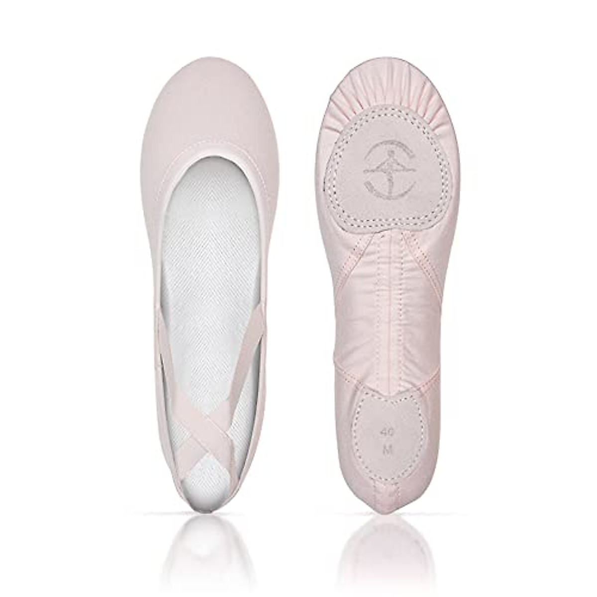 Wear Moi Vesta Stretch Canvas Ballet Slippers, Dark Pink, Size 37M EU/ 6 US (WMVESDPI37)