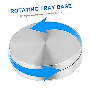 VINTORKY 2pcs Turntable Base Bearing Lazy Susans Hardware for Patio Table Lazy Susan Cake Stand Rotating Cake Lazy Susan Turntable for Cabinet Tableware to Rotate Cupboard Aluminum Alloy