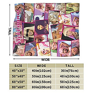 Nicki Rapper Singer Minaj Band Throw Blanket Soft Cozy Flannel Blankets Decor for Bed Couch Living Room Travel Outdoor 80"X60"