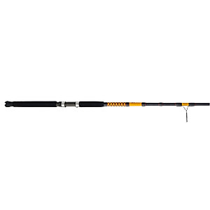Ugly Stik Bigwater Spinning Fishing Rod, Black/Red/Yellow