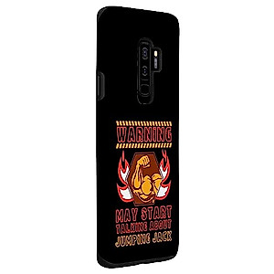 Galaxy S9+ Jumping Jack Funny Workout Humor Gym Fitness Health Case