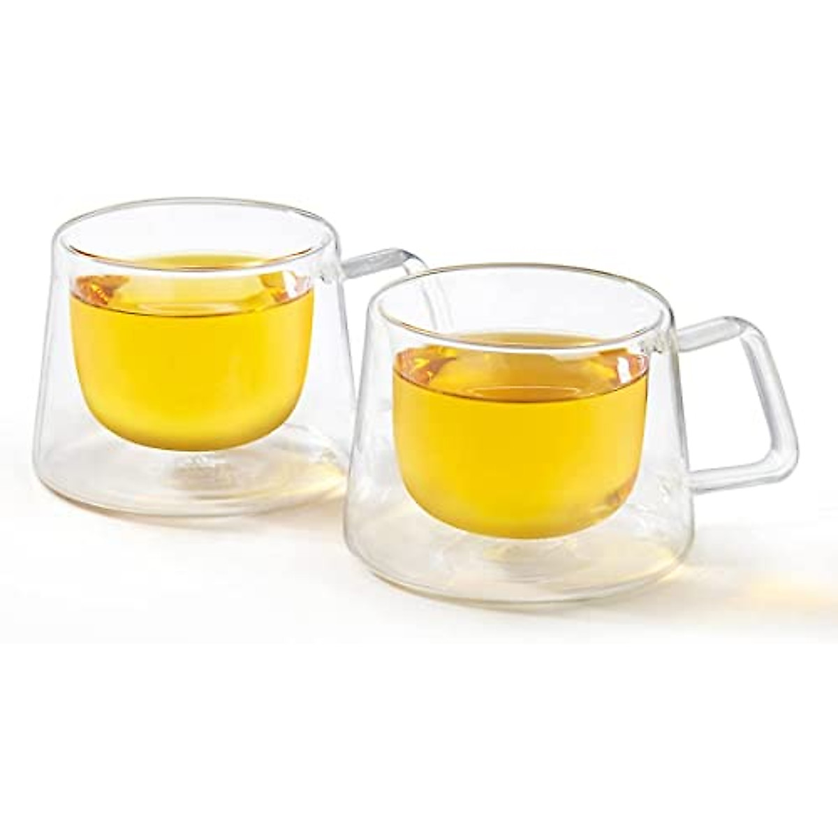 VAHDAM, Double Wall Glass Coffee Mugs (2 Pieces) Insulated Cups - 6.7oz Capacity, DURABLE & STYLISH | Tea Cup Set