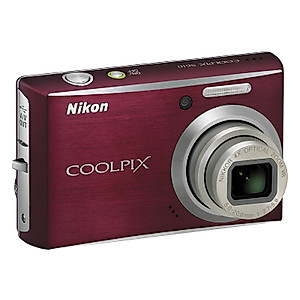 Nikon Coolpix S610 10MP Digital Camera with 4x Optical Vibration Reduction (VR) Zoom (Deep Red)