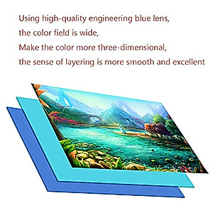 KAMWD 14/42/ 59in Screen Magnifier for Cell Phone, Full Screen HD 5K Amplifier Projector Enlarger for Movies, Videos and Gaming Reading- Foldable Phone Stand Holder, for All Smartphones, Black