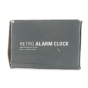 Kikkerland Battery Operated Retro Vintage Style Desktop Nightstand Bedside Office Classic Simple Alarm Clock, Beeping Alarm, Glow in Dark Hands, in Green