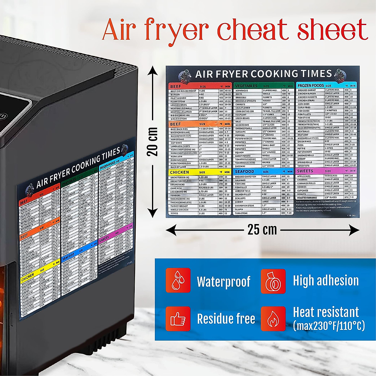 2 Pack Air Fryer Silicone Liners, Blue and Red Silicone Air Fryer Liner, Silicone Air Fryer Liners Reusable with Cooking Guide Times Sheet, Air Fryer Liners Silicone, Red Gloves